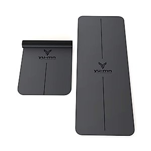 YU-MN Pro Non-slip Yoga Mat - Eco Friendly Fitness Exercise Mat - With Carrying Strap - Pro Yoga Mats for Women - For Indoor & Outdoor - For Pilates and Floor Exercises - Skid & Tear Free