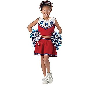 California Costumes Patriotic Cheerleader Child Costume, Medium, Red