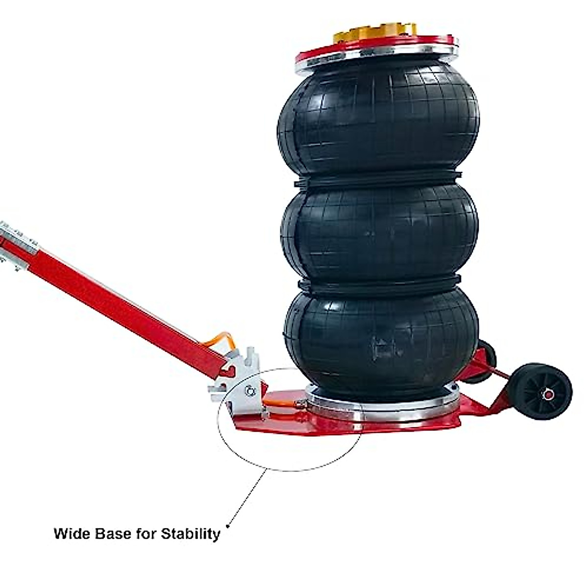 ATPTYSKJ Triple Air Bag Jack, 3Ton/6600LBS Air Bag Jack Heavy Duty Pneumatic Jack for Car 3S Quick Lift Up to 17.72 Inch Portable Car Lift with Adjustable Long Handle