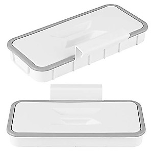 Kitchen Trash Bag Holder, White Cabinet Trash Bag Holder Portable Garbage Bag Holder Kitchen Waste Bins Holder Hanging Garbage Bag Holder for Kitchen Bedroom