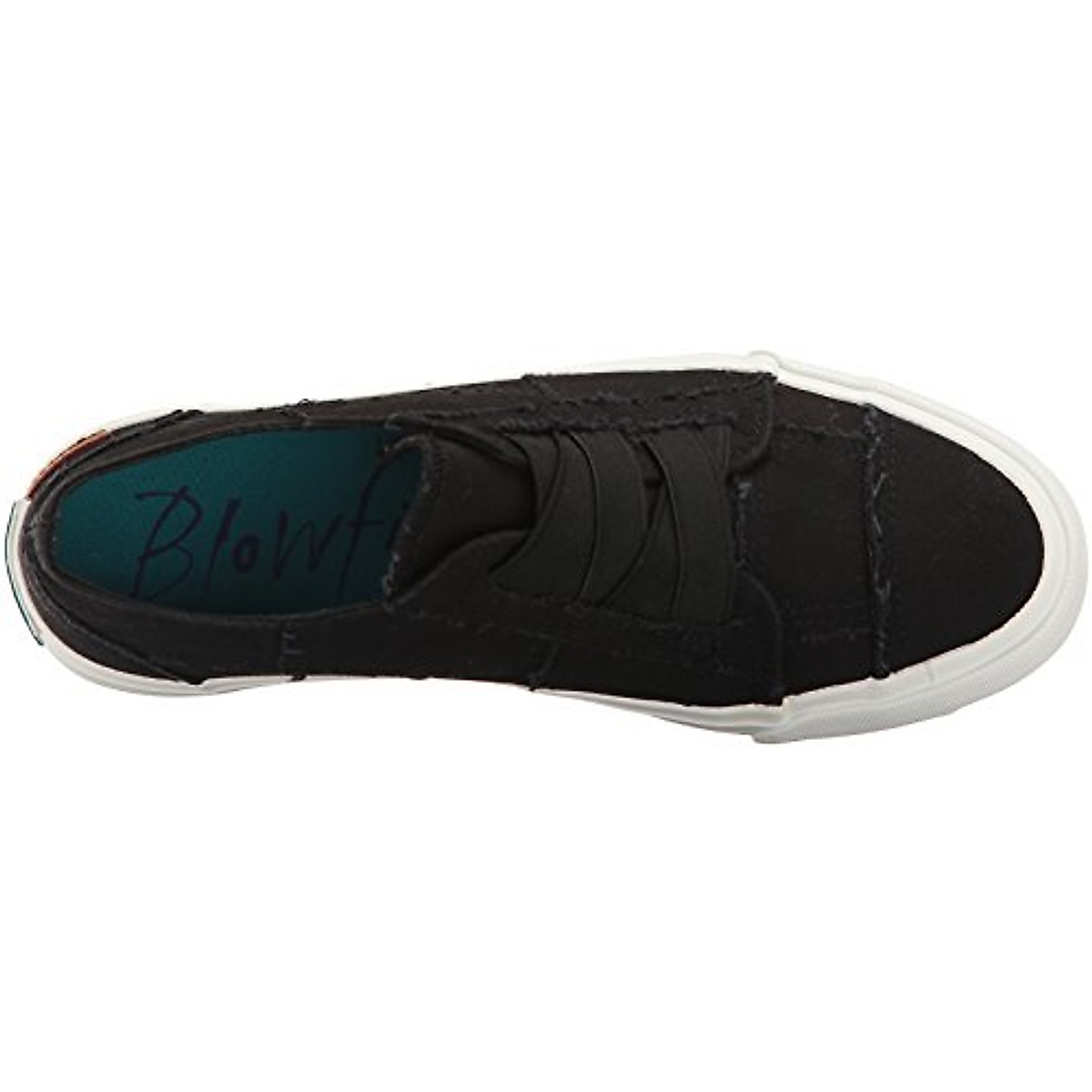 Blowfish Malibu Women's Marley Fashion Sneaker, Black Color Washed Canvas, 7.5 M US
