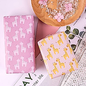 MAYPLUSS Wrapping Paper Large Sheet - Folded Flat - 6 Different Baby Girl Design (45.2 sq.ft.ttl) - 27.5 inch X 39.4 inch Per Sheet