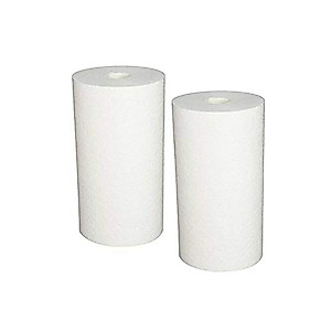CFS – 2 Pack Heavy Duty Spun Polypropylene Water Filter Cartridges Compatible with RS16-SS2-S06, BF6, BF7, BF9C, BF35, BF36, BF36C Models – Whole House Replacement Filter Cartridge – 1 Micron – White
