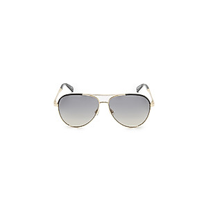 Kate Spade Sunglasses (Safilo Group) Women's Amarissa Aviator Sunglasses, Gold Black/Dark Gray Shaded, 59 mm