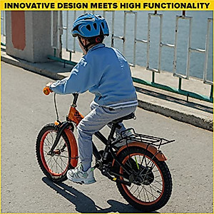 Ultraverse Center Mount Kickstand for 14, 16,18 and 20 inch Kids Bikes, BMX, Mountain Bikes- Great Bicycle Adjustable Accessory for Children, Boys, Girls- Black/Yellow Aluminium Alloy Stand