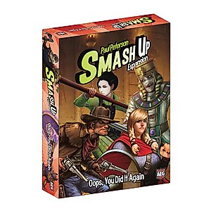 Smash Up Oops You Did it Again Expansion - Board Game, Card Game, Vikings, Samurai, Cowboys ,and More, 2 to 4 Players, 30 to 45 Minute Play Time, for Ages 10 and Up, Alderac Entertainment Group (AEG)