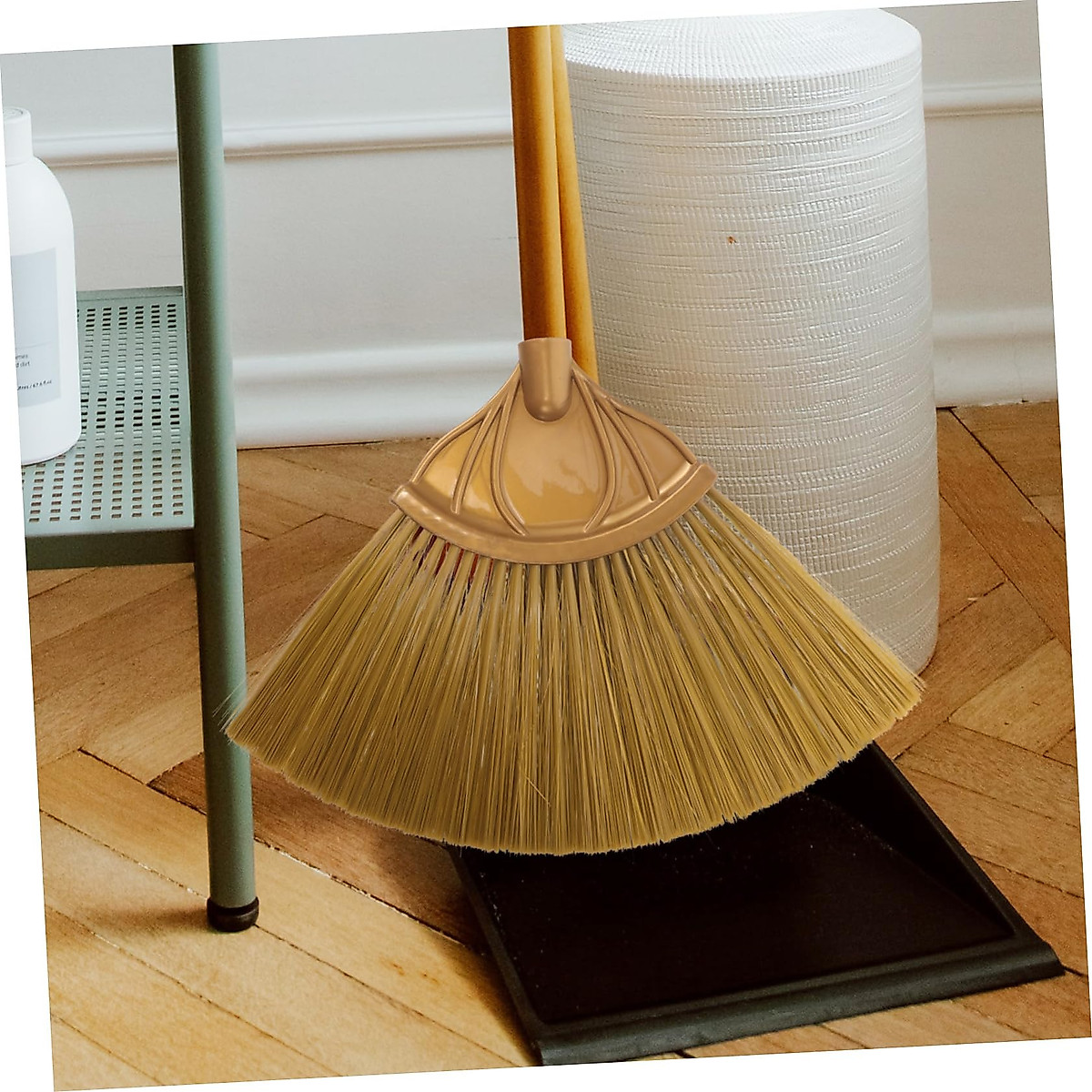 JECOMPRIS 3pcs Sector Lengthen Stainless Steel Broom Head Floor Broom Head Sweeper Home Broom Head Ceiling Replacement Head Floor Sweeper Floor The pet Broom Part for Broom