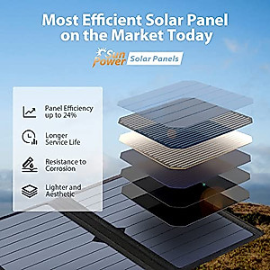 [Upgraded]BigBlue 3 USB-A 28W Solar Charger(5V/4.8A Max), Portable SunPower Solar Panel Charger for Camping, IPX4 Waterproof, Compatible with iPhone 11/XS/XS Max/XR/X/8/7, iPad, Samsung Galaxy LG etc.