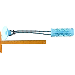 GetCoupon Stimulating Suction Cup Dog Toy, Tug of War Rope Toy, Puppy Training Treats Food Dispensing Toothbrush Interactive Dental Cleaning Toy