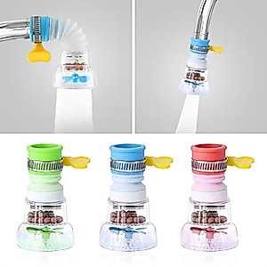 VIKROM 3 Pack Water Faucet Filter for Kitchen and Bathroom, Ceramic Salt and Pepper Hand Grinder