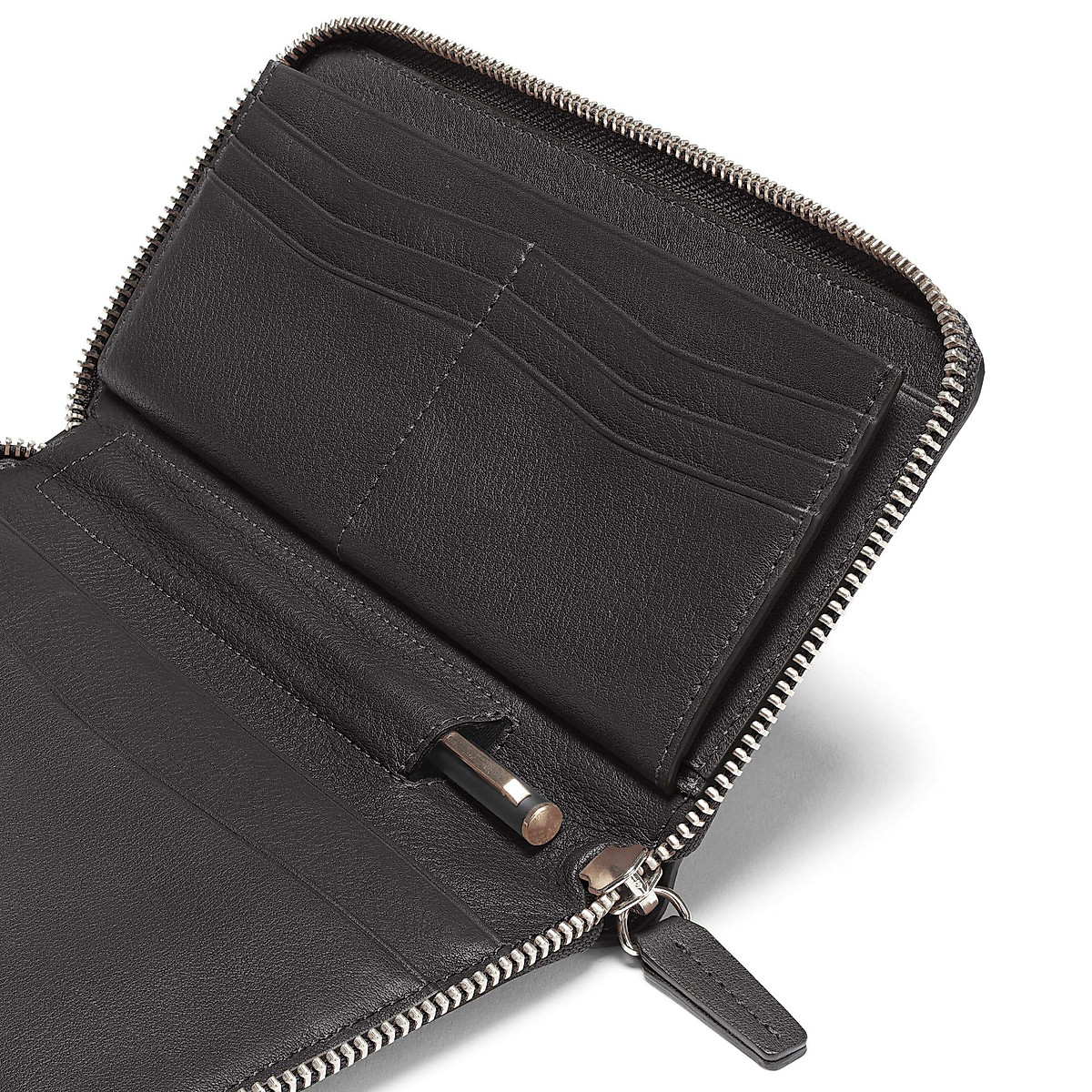 Leatherology Black Onyx Windsor Checkbook Wallet