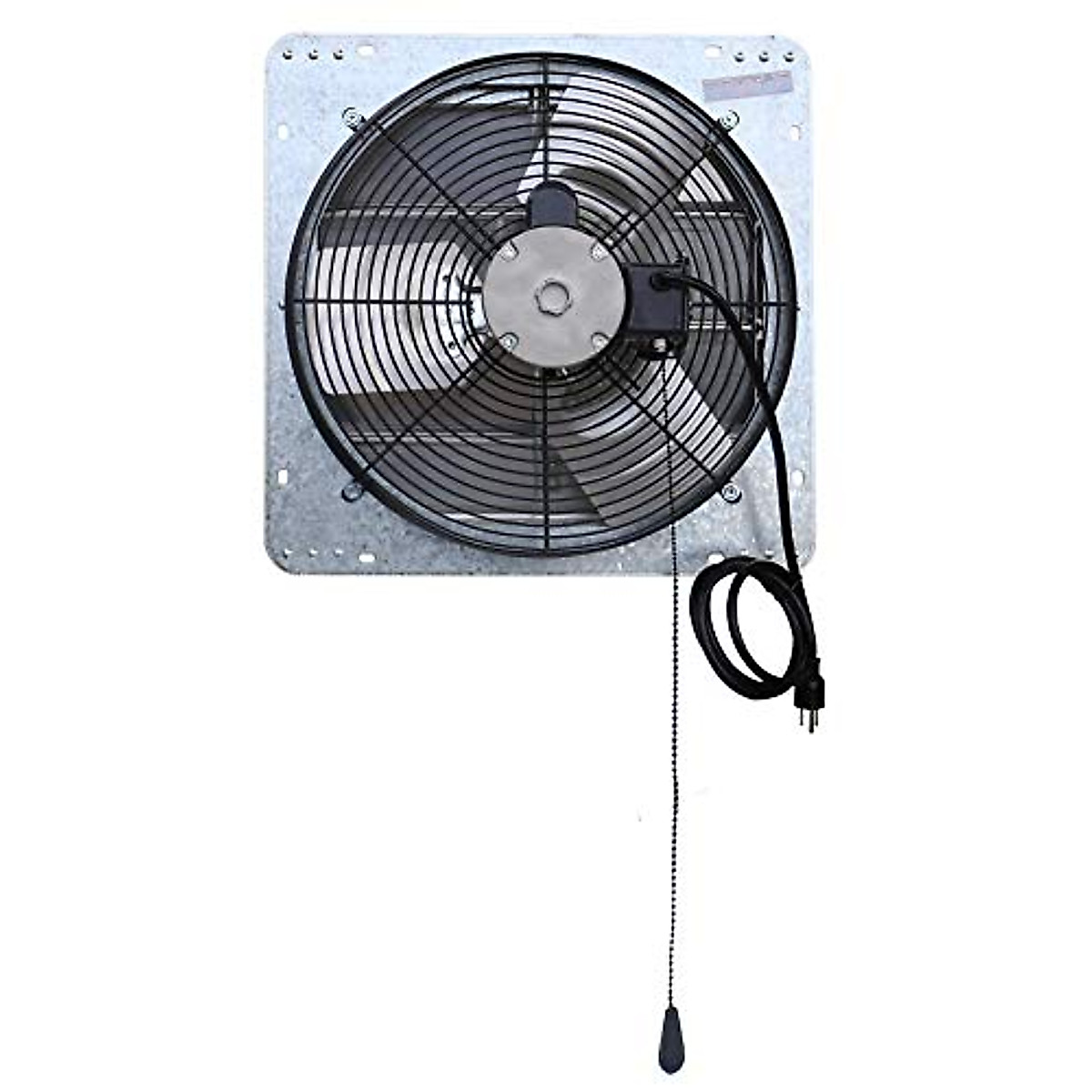 Iliving ILG8SF16V-T Wall-Mount Shutter Exhaust Fan, 16" - Variable Speed, Silver