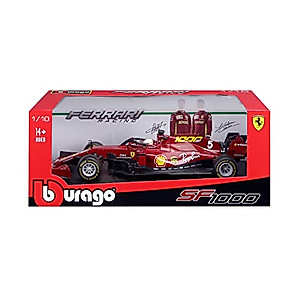 HNW 1/18 Bburago Model Car for 2020 SF1000 F1 5# Sebastian Vettel Diecast Model Car Official Formula 1 for Unisex Adult