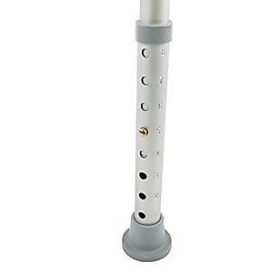 Medical Tool-Free Assembly Adjustable Shower Stool Tub Chair and Bathtub Seat Bench with Anti-Slip Rubber Tips for Safety and Stability