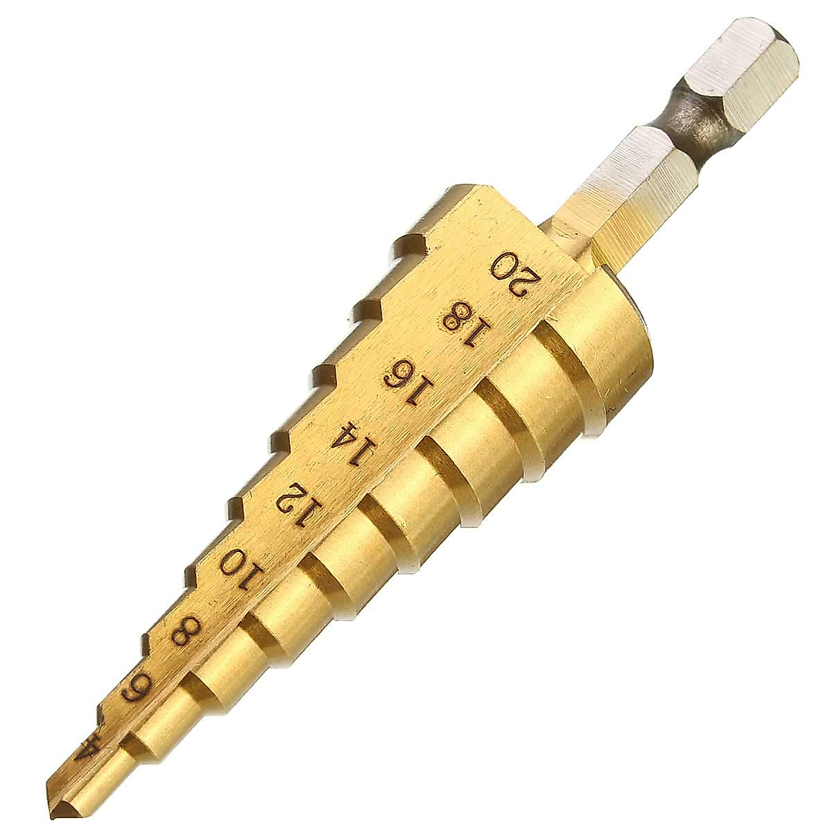 4-12mm 4-20mm 4-32mm HSS Step Drill Bit High Speed Steel Pagoda Drill Bit Hole Cutter (4-32mm)