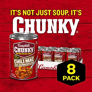 Campbell's Chunky Soup, Chili Mac, 16.3 Oz Can (Case of 8)