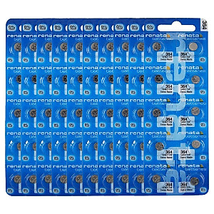 Renata 364 SR621SW Batteries - 1.55V Silver Oxide 364 Watch Battery (100 Count)