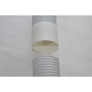 5-inch Tube Portable A/C AC Air Conditioner Exhaust Hose Coupler/Coupling - Counter-clockwise thread 5CCWCPL