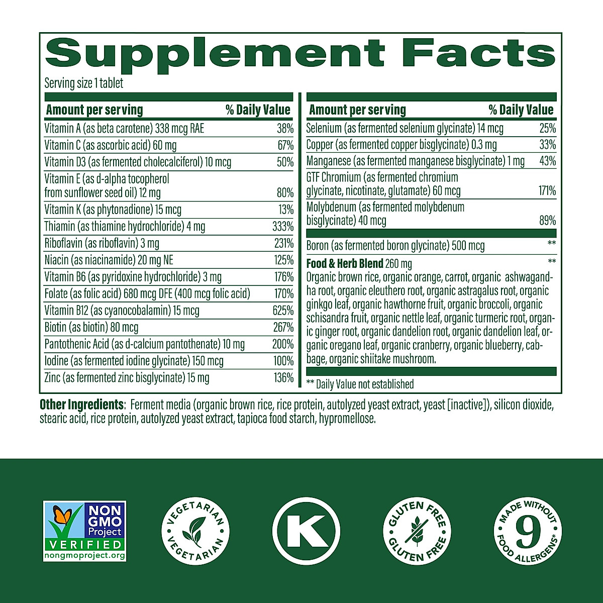 MegaFood Men's 40+ One Daily Multivitamin for Men With Vitamin B, Vitamin D3, Selenium, Zinc & Real Food - Immune Support, Energy Metabolism, and Muscle & Bone Health – Non GMO; Vegetarian - 90 Tabs