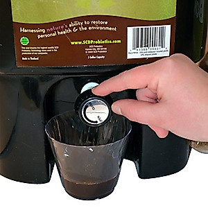 All Seasons Indoor Composter Kit, 5-Gallon Black Bucket and 8 oz Liquid Bokashi Compost Starter, Kickstart Composting & Reduce Odors, 75% Recycled Plastic, by SCD Probiotics