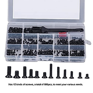 Electronics Repair Screws, 600 Different Sizes of Standard Computer Screws for Electronics