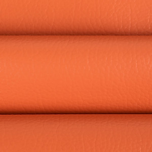 Osunnus Faux Leather Upholstery Fabric by The Yard Vinyl Fabric 55" Wide Outdoor PU Leather Sheets for Home Decor DIY Crafts Chair Furniture Car Marine Upholstery, 1 Yard Orange