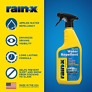 Rain-X 800002250 Glass Treatment Trigger, 16 Fl Oz - Exterior Glass Treatment To Dramatically Improve Wet Weather Driving Visibility During All Weather Conditions