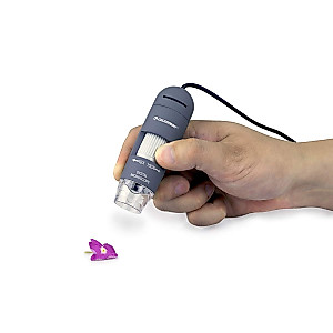 Celestron Deluxe Handheld Digital Microscope, Capture Your Discoveries, (44302-C), Grey