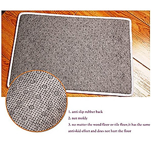 LANGUGU Home Garden Non-Skid/Slip Rubber Back Kitchen Mat Bath Rug Entrance Mat Animal Whale Deer Owl Dinosaur Rabbit Tiger Shark Whale Sloth Machine Washable Indoor Outdoor Hallway Carpet