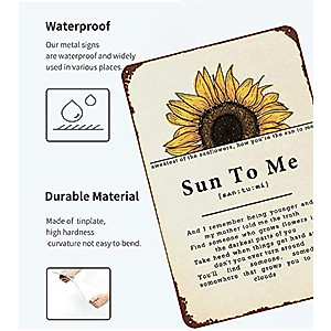 Charcasus Metal Tin Sign Zach Sun To Me Lyrics Bryan Wall Art Prints Retro Look Decoration Poster Home Room Bar Pub Decor 8x12 Inch