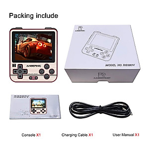 BAORUITENG RG280V Handheld Game Console with 16 + 64G TF 5000 Games 64Bit 2.8inch IPS Screen, Retro Game Console Opening Linux Tony System Portable Video Game Console