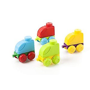 UNiPLAY Build Your Own Car Set, Building Block Car Toys for Motor Development, Sensory Learning, Educational Toy for 3 Years Old and Up (24 Piece-Set)