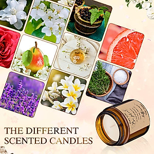 MTLEE 20 Pcs Thank You Gifts Candles 3.5 oz Employee Appreciation Inspirational Scented Soy Wax Candle Thank You Gift Christmas Gifts for Coworker Women Volunteer Teacher(Classic,Brown)