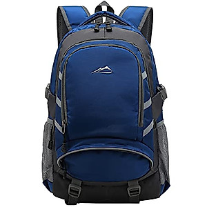 ProEtrade Backpack Daypack for College Laptop Travel, Computer Bookbag Bag with USB Charging Port Anti Theft Laptop Compartment Fits 15.6 Inch Notebook, Gifts for Men & Women (Blue)