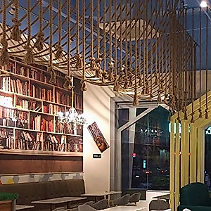 KINGLAKE GARDEN Jute Rope,Hemp Rope Heavy Duty Jute Rope 1/4 inch x 164 Feet(6 MM x 50 M) Twisted Hemp Rope for Indoor and Outdoor Gardening,Crafts, Home Decorating, Climbing,DIY