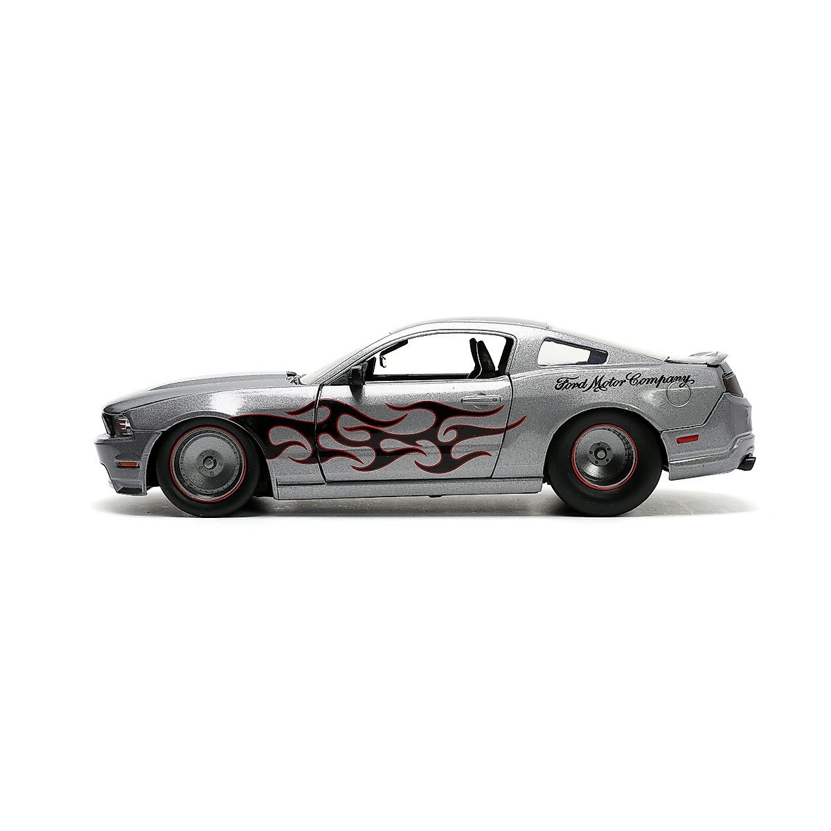 Jada Toys Big Time Muscle 1:24 2010 Ford Mustang GT Die-cast Car, Toys for Kids and Adults, Metallic