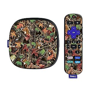MIGHTY SKINS MightySkins Skin Compatible with Roku Ultra HDR 4K Streaming Media Player (2020) - Buck Camo | Protective, Durable, and Unique Vinyl Decal wrap Cover | Easy to Apply | Made in The USA