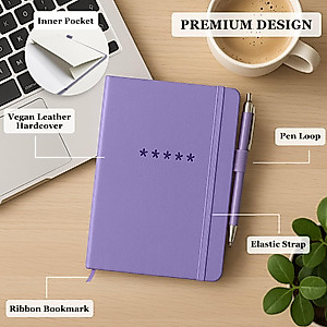 Password Book with Alphabetical Tabs – Hardcover Internet Address & Password Organizer – Password Keeper Notebook for Computer & Website – 5.2 x 7.6" Log-in Password Journal w/ Thick Paper (Lavender)