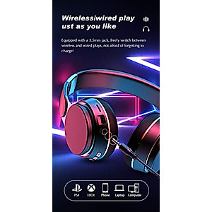 Bluetooth Headphones V5.1 with Mic, Wireless Headsets with Active Noise Canceling, Over-Ear ANC Stereo Headphones for Cell Phones Laptop Computer (Black)