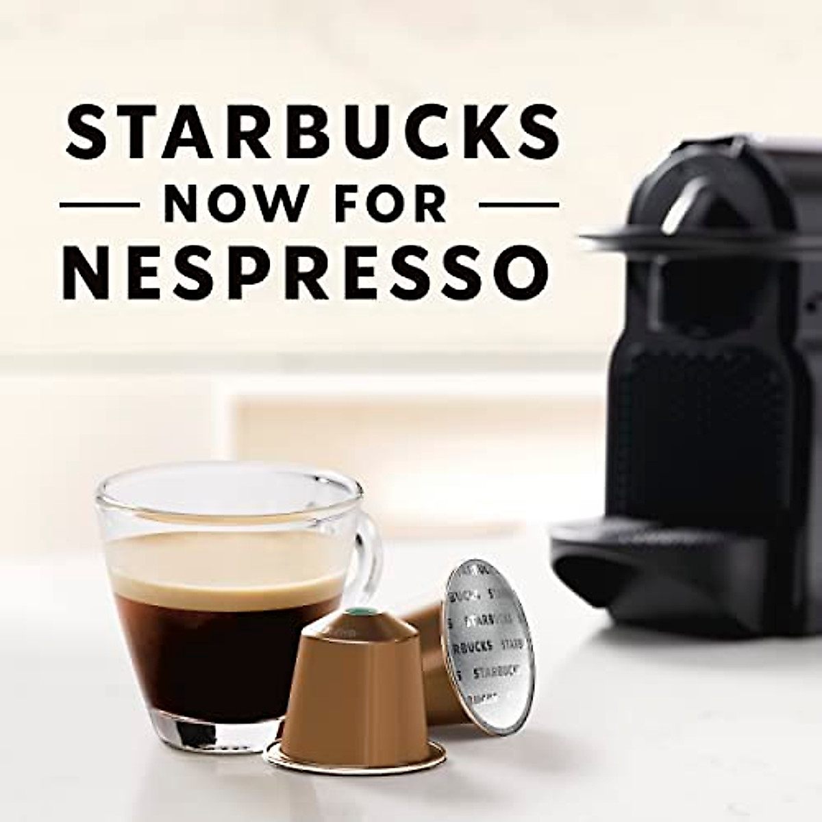 Starbucks by Nespresso Medium Roast House Blend Coffee (50-count single serve capsules, compatible with Nespresso Original Line System)
