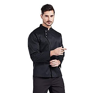 Nanxson Unisex Chef Coat Men's Long Sleeve Chef Jacket Restaurant Kitchen Cooking Chef Uniform CFM0057
