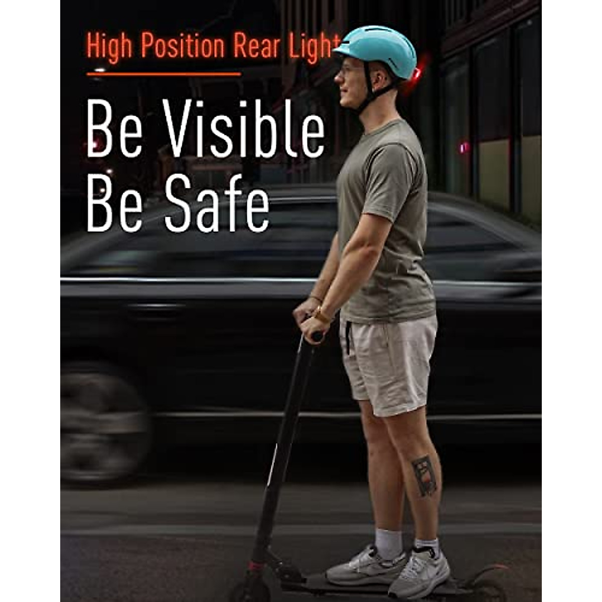 Bike Helmets for Adults Men Women,Mens/Womens Cool Bicycle Helmet with Magnetic Rear LED Light,Youth Boys/Girls Helmet (Shiny Aqua,M)