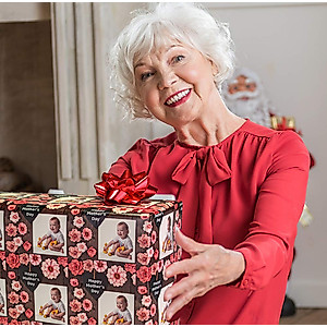 Fun Gift Wrap 1st Birthday Personalized Wrapping Paper - Customized With Your Photograph, Name, or Message, 4 Foot Roll, 30 Inch Wide-1st Birthday Princess