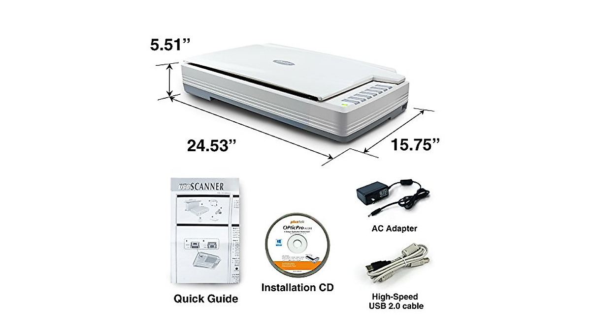 Plustek A320L A3 Graphic Flatbed Scanner | Scan Artwork
