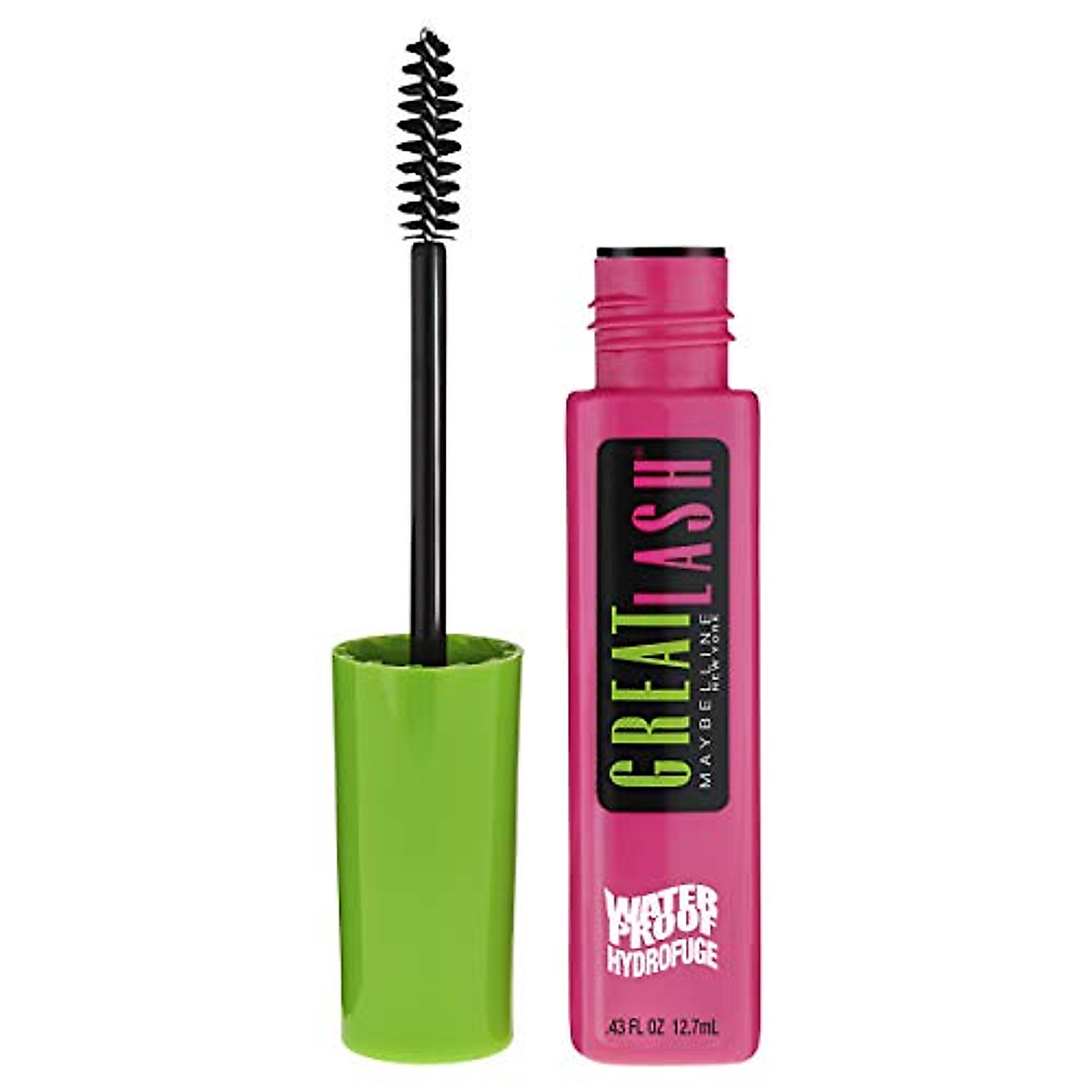 Maybelline Great Lash Waterproof Mascara, Very Black, 1 Tube