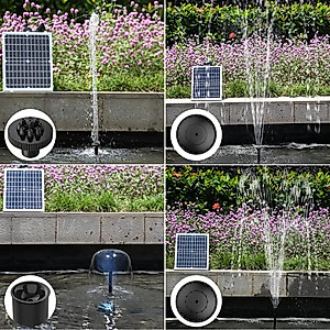 Sun Energise 20W Solar Water Pump Fountain Outdoor, 320GPH Submersible Powered Pump and 20 Watt Solar Panel for Pond Aeration, Garden Decoration, Pool, Fish Tank, Hydroponics, Aquaculture
