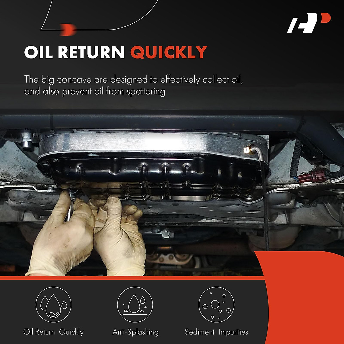 A-Premium Lower Engine Oil Pan Sump with Drain Plug Compatible with Audi A4 Quattro, A5 (Quattro), A6 (Quattro), A7 (Quattro), A8 (Quattro), Q5 Q7