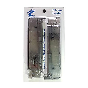 Airsoft Speed Loader for 6mm BBS, 100 Rounds Quick Loader for Airsoft Magazine BB Pellet, Fast Loader for AEG Biodegradable 6mm BB - 2 Packs