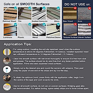 Leyibo Anti Slip Tape with Roller, 5” x 35Ft, Non Slip Safety Grip Tape for Stair Step Outdoor/Indoor, Waterproof Non Skid Tape for Bathtub, Boat, Pool, Comfortable for Bare Feet, Caution Yellow/Black