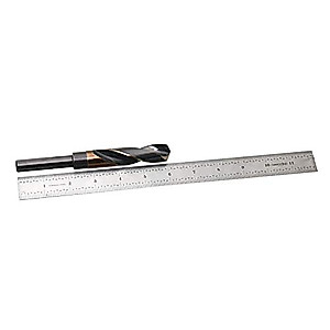 Accusize Industrial Tools 3/4'' ANSI M35(H.S.S. + 5% Cobalt) S and D Drill, 1/2'' Shank, 135 Degree Split Point, 0412-0034
